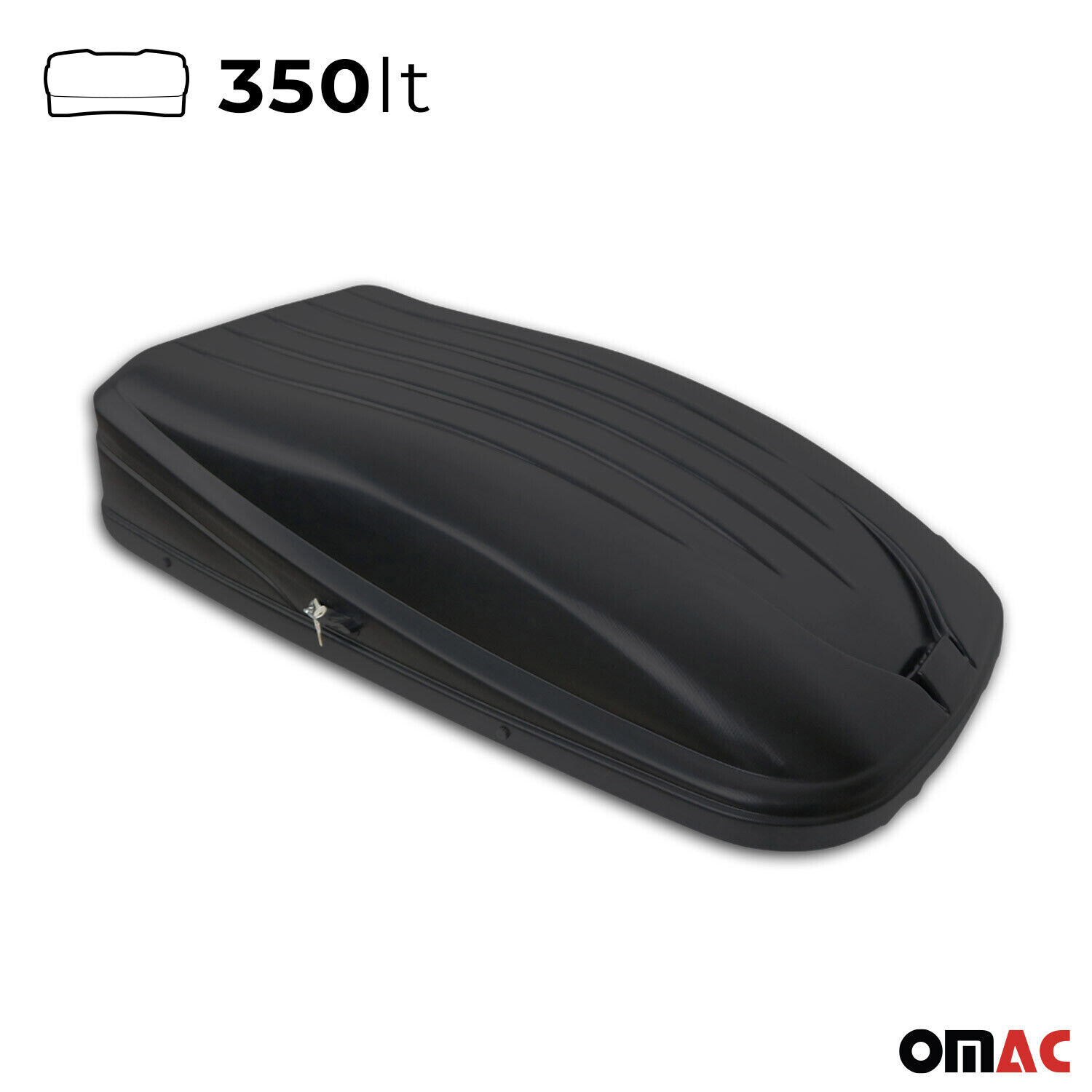 Dachkoffer Dachbox Dachgepäckträger Autodachbox Gepäckbox Schwarz 350L ...