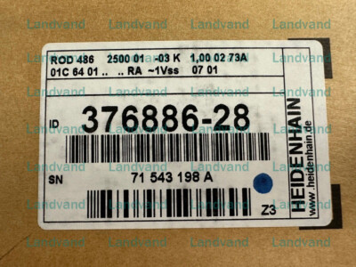 HEIDENHAIN ROD 486 2500 line encoder 1 meter cable ID# 376886-28 new in ...