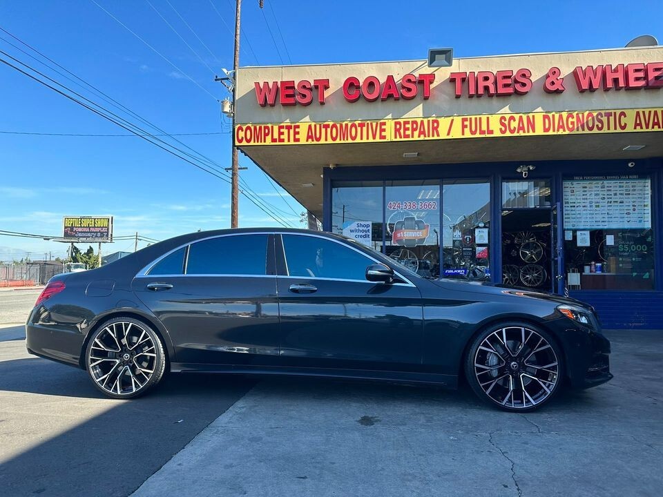 22” Wheels 740li with Tires Black Machine fit Mercedes S550 S63 S580 ...