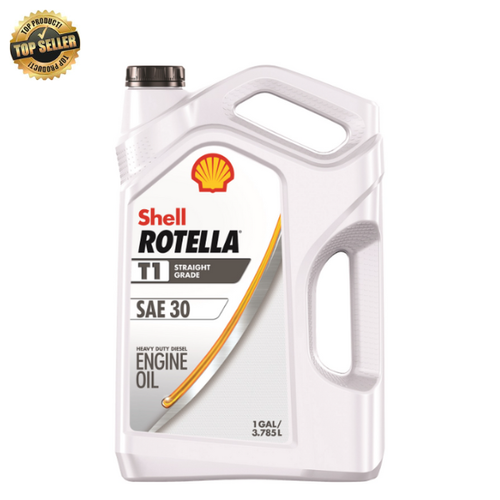 Shell Rotella T1 30W Conventional Heavy Duty Diesel Motor Oil, 1 Gallon ...