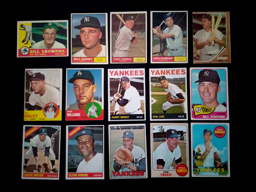 1960 1961 1963 1964 Topps Richardson Howard Boyer Rookie Yankees ...