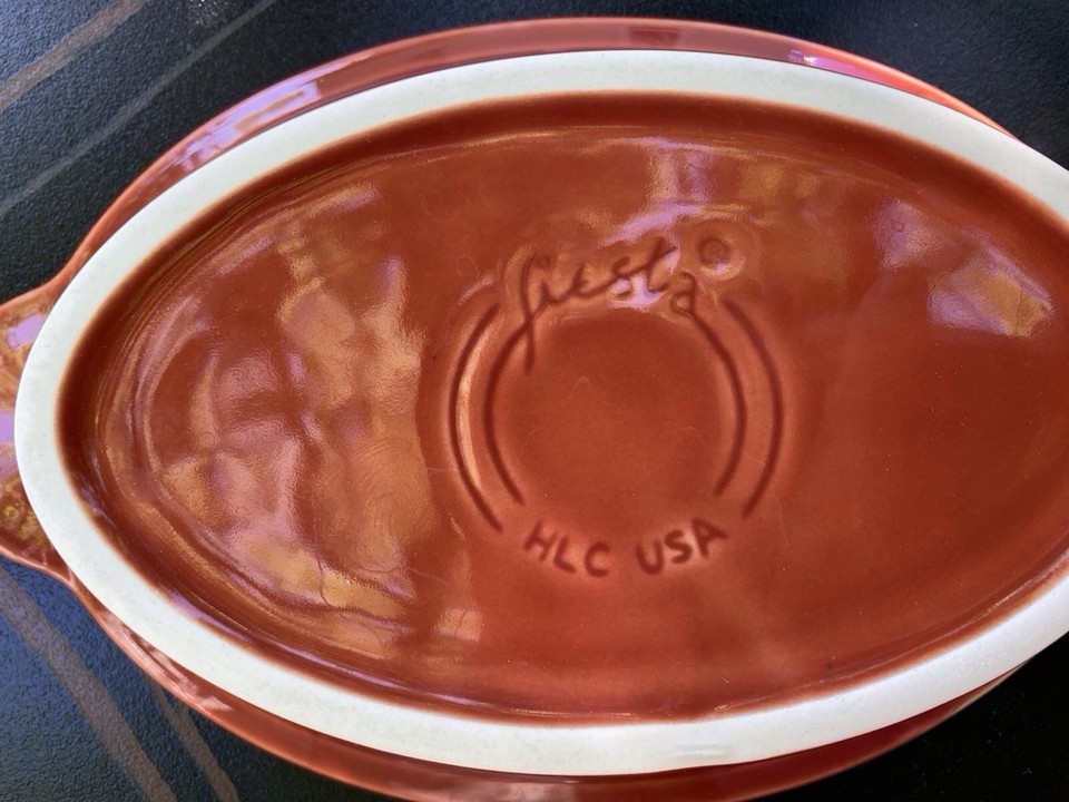 Fiesta Persimmon Orange Individual Oval Casserole Baker Fiestaware | eBay