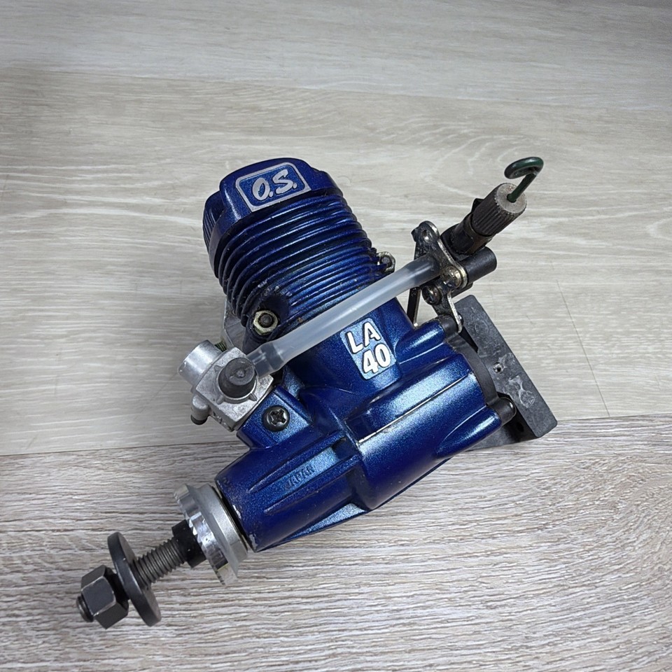 Lot of 3 R/C Model Airplane Engines - Fox OS Max FP LA 40 with Mufflers ...