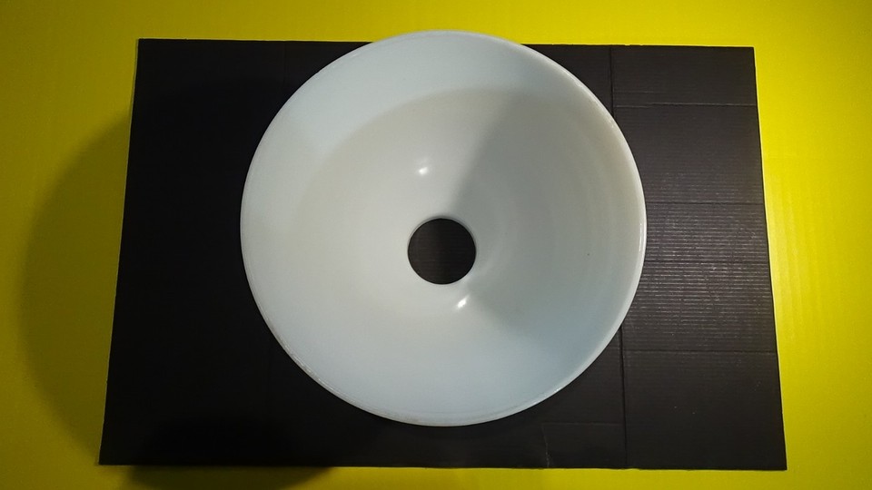 Vintage Milk glass torchiere lamp shade with waffle pattern. | eBay