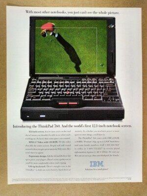 1996 IBM ThinkPad 760 Computer vintage print Ad | eBay
