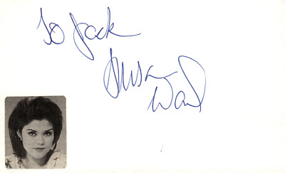 Susan Ward Signed Auto 3x5 Index Card Shallow Hal | eBay