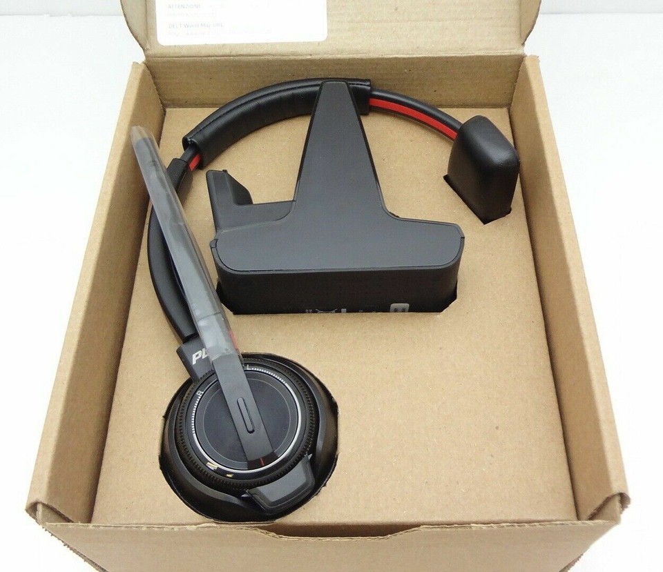 POLY SAVI 8210 Office W8210-M Mono Wireless 3-in-1 Headset w/ USA Power ...