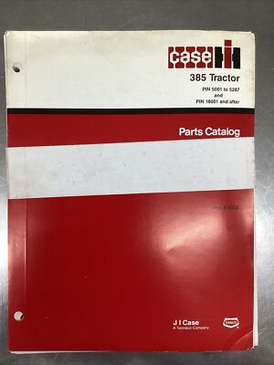 Case IH 385 Tractor PIN 5001 to 5227 and PIN 18001 and after, Parts ...