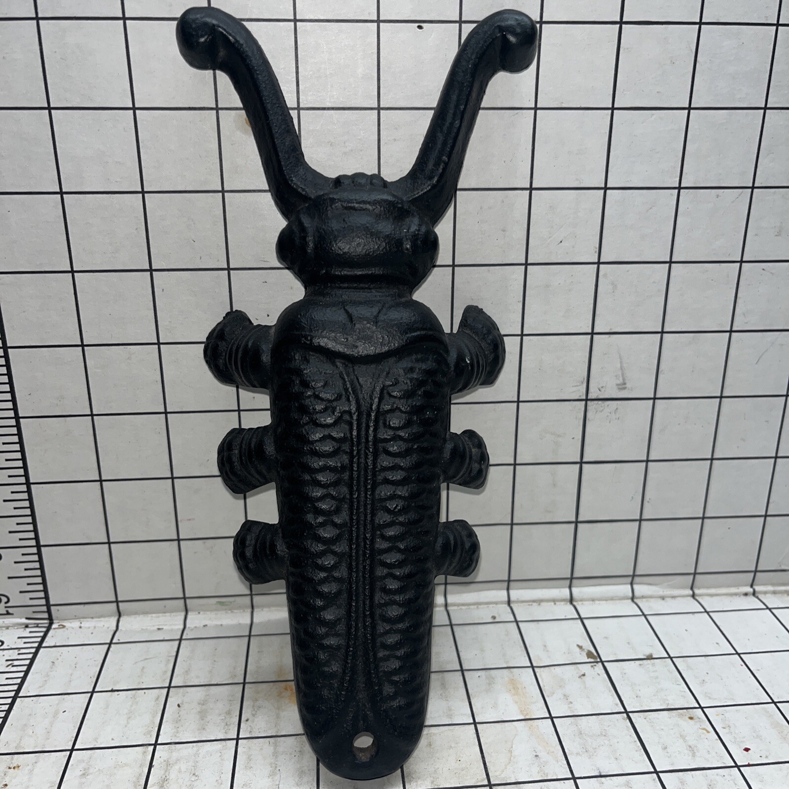 Vintage Cast Iron Beetle Bug Scarab Boot Remover Scraper Jack Door Stop ...