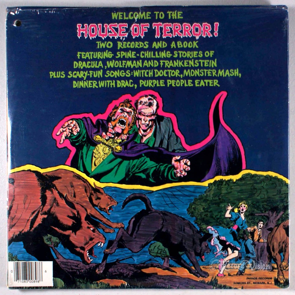House of Terror! (1982) [SEALED] 2-LP Vinyl + BOOK • Halloween, Dracula, Wolfman | eBay