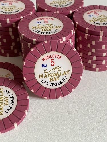 Mandalay Bay, Las Vegas, NV, Roulette Chip BJ 5 | eBay