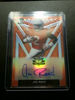 #/50 Joe Reed Orange Rookie Auto 2020 Leaf Valiant Autograph Card ...