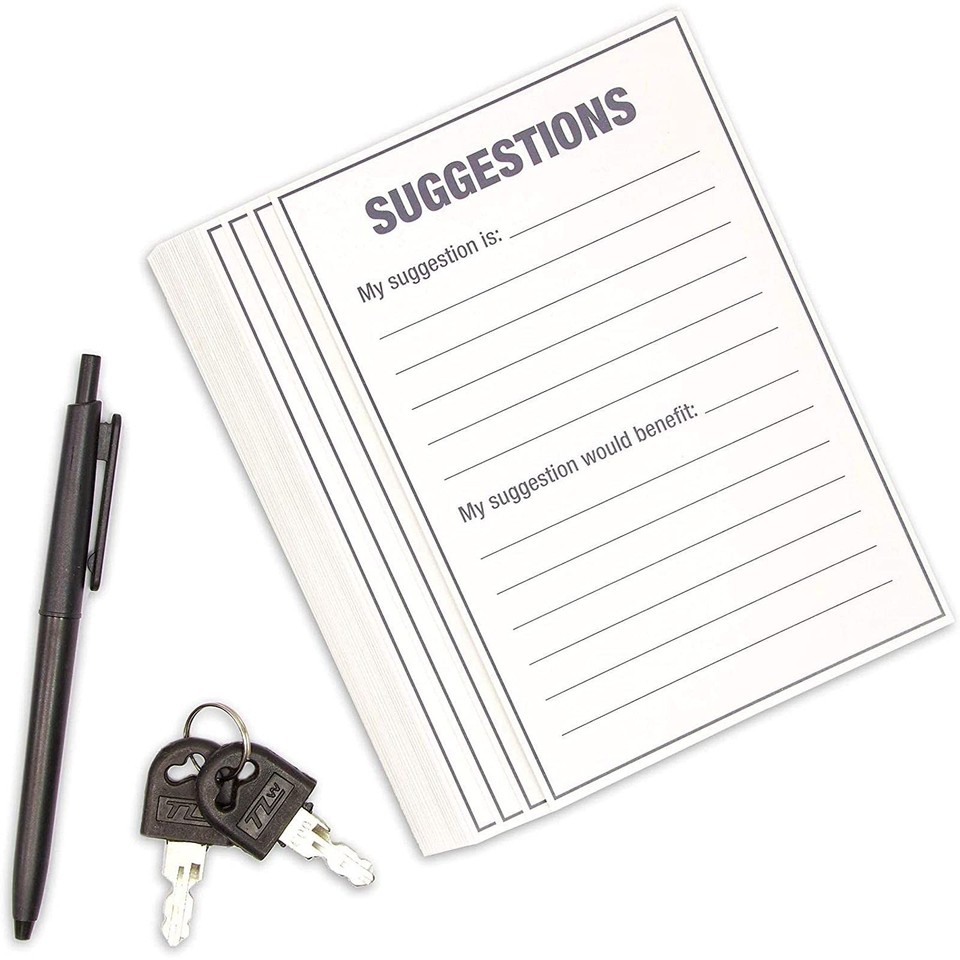 Wooden Suggestion Box with Lock and Keys Ballot Donation Box for Events ...