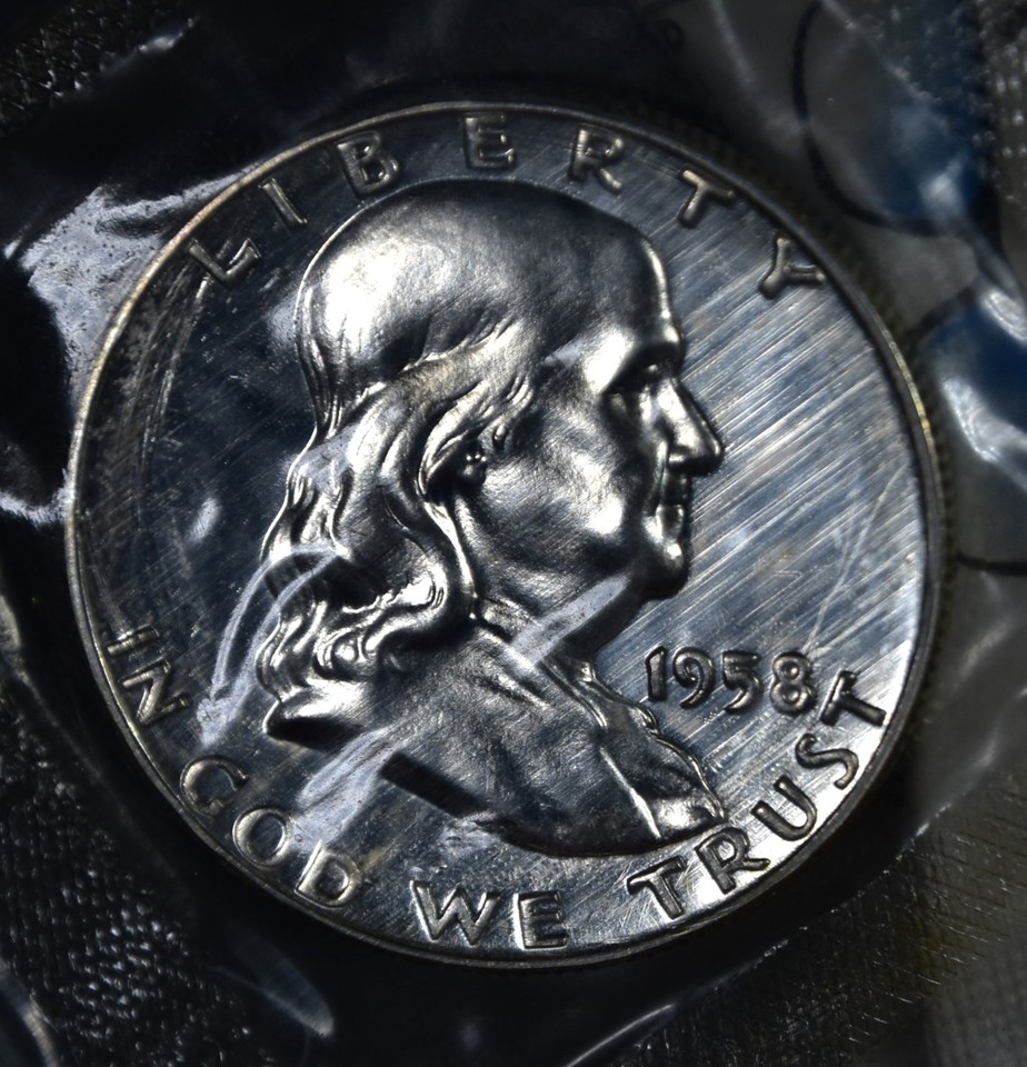 1958 US MINT SILVER PROOF SET 5-Coins IN OGP A5895 | eBay