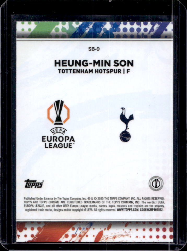 2024-25 Topps Chrome UEFA Heung-min Son Soccer Brush SP #SB-9 | eBay