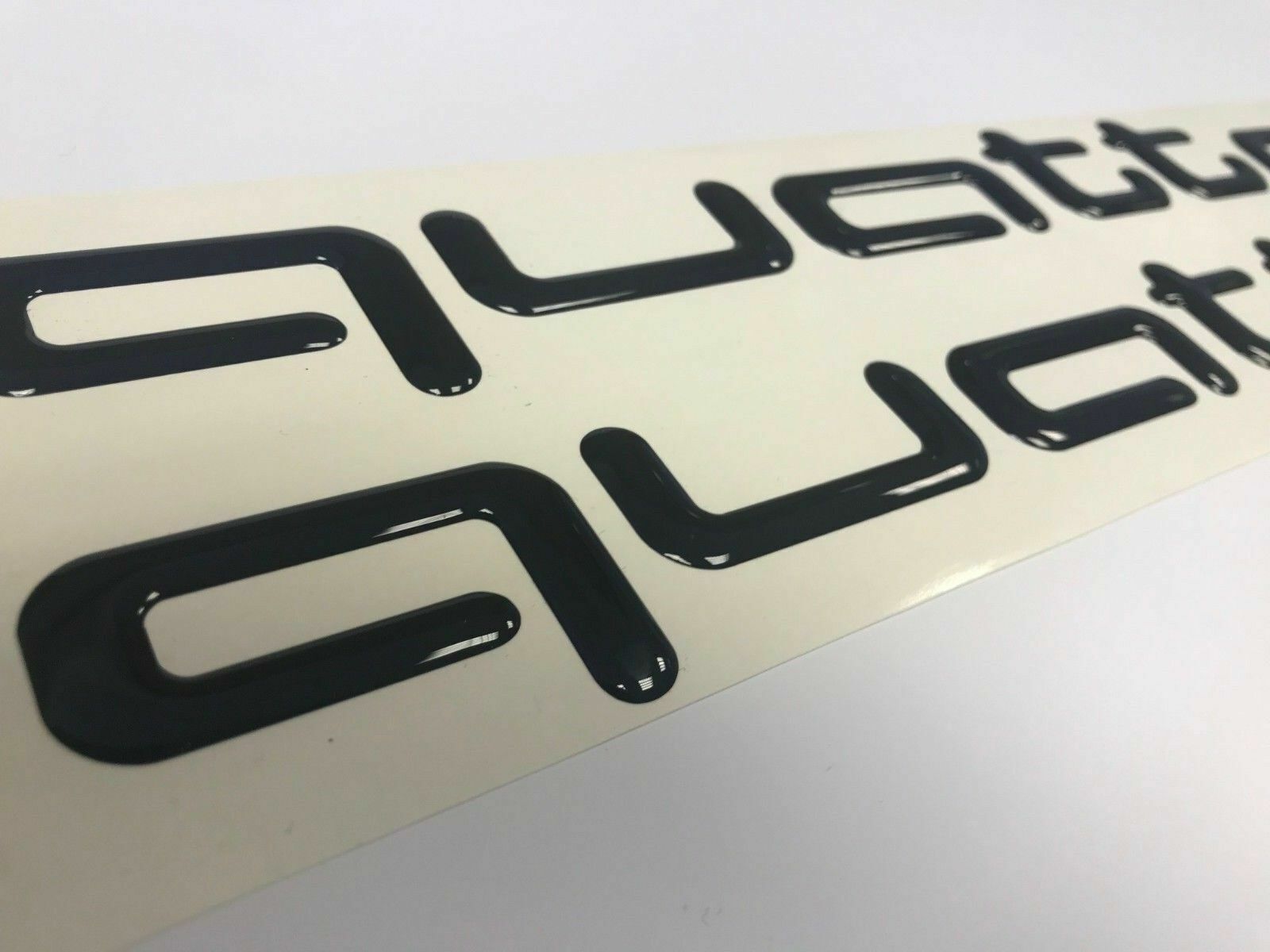 2 x Audi QUATTRO sticker 38cm - AUDI 3D BLACK quattro sticker in... | eBay