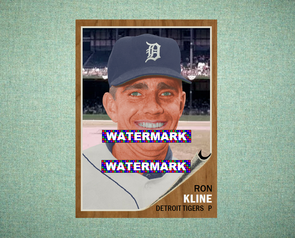 Ron Kline Detroit Tigers 1962 Style Custom Baseball Art Card | eBay