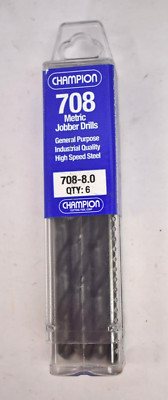 Champion Metric Jobber Drill Bits General Purpose High Speed Steel 708 ...