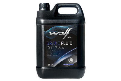 Brake Fluid WOLF BRAKE FLUID DOT 3&4 5L SAE J 1703 / 1704 / ISO 4925 ...