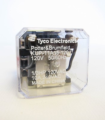 TYCO Potter & Brumfield KUP-11A15-120 KUP11A15-120 Relay 120V 50/60Hz ...
