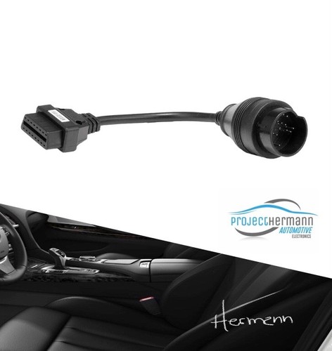 38Pin OBD1 16Pin OBD2 Diagnostic Adapter Male Mercedes W124 W140 W202 ...