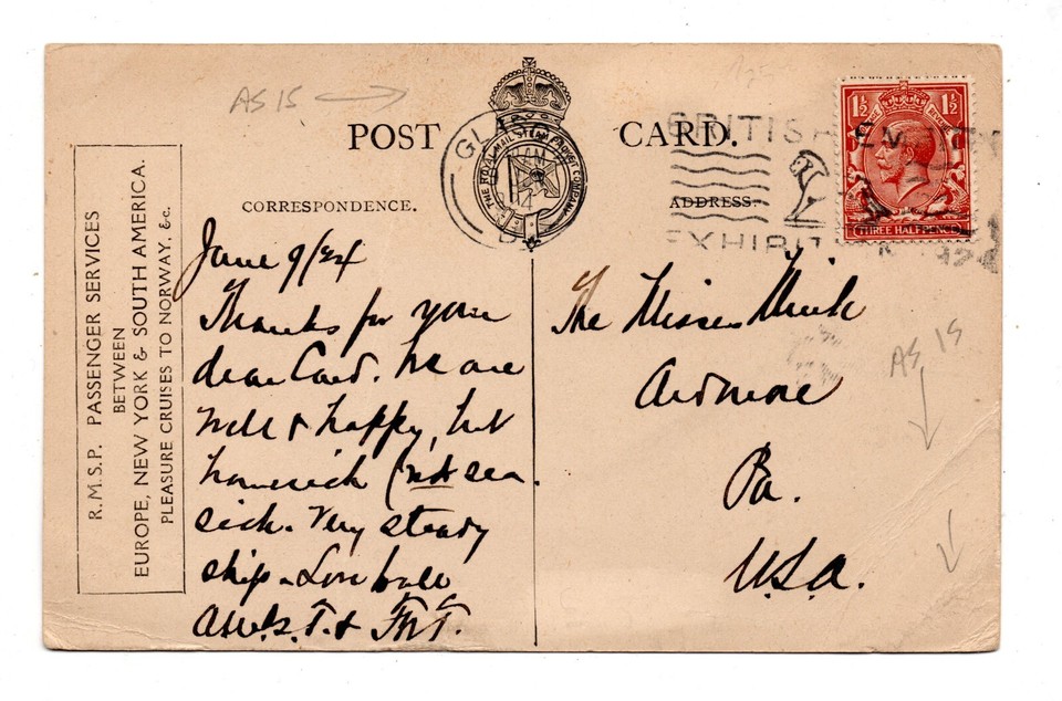 SS ORBITA, ROYAL MAIL STEAM PACKET LINE, MULTI-VIEW EXT & INT ~ used ...