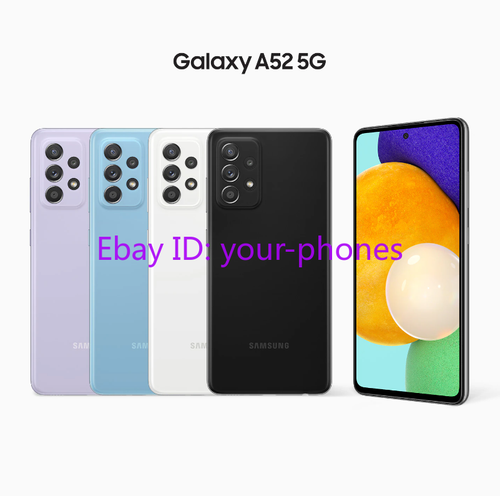 Samsung Galaxy A52 5G SM-A526U 128GB+6GB 64MP Unlocked Smartphone- New ...