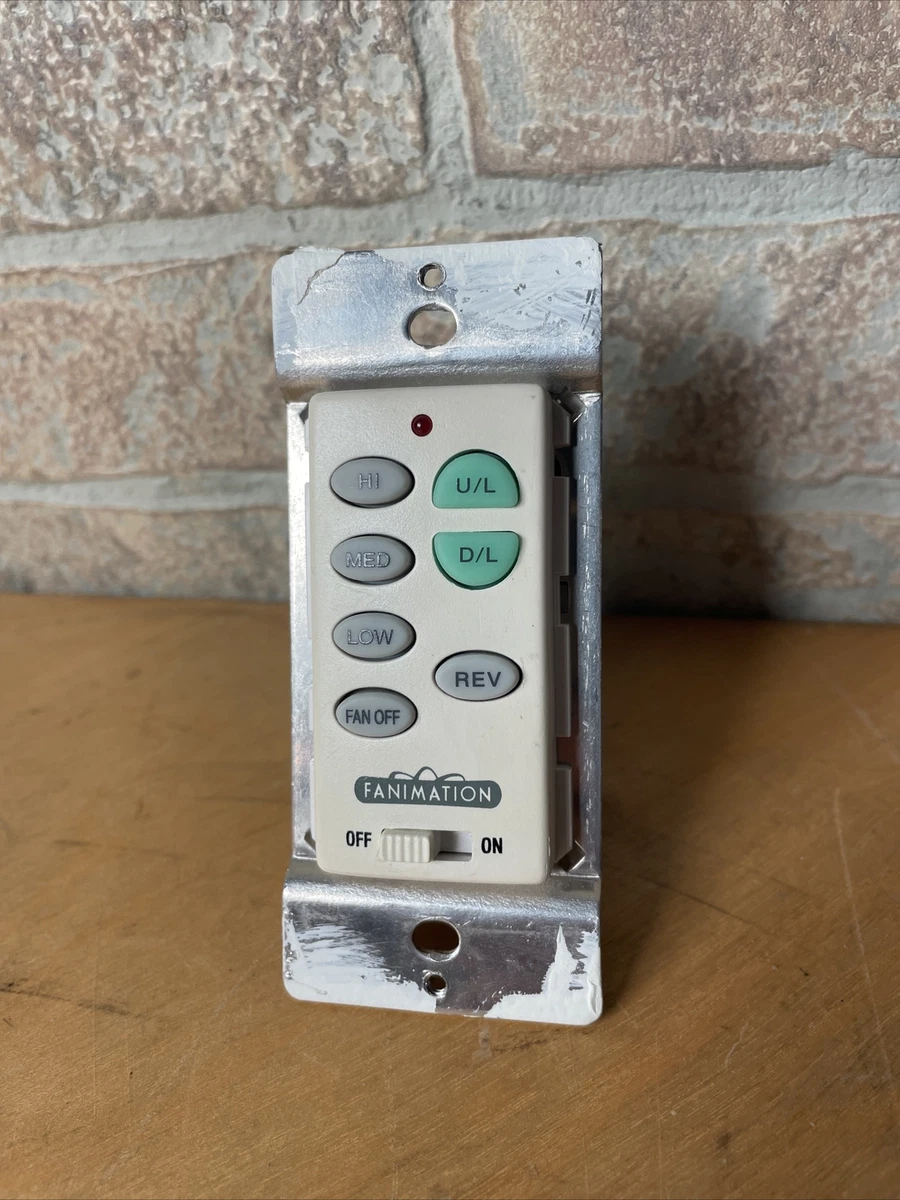 Fanimation White Wall Mount Ceiling Fan Remote Control | Shelly Lighting