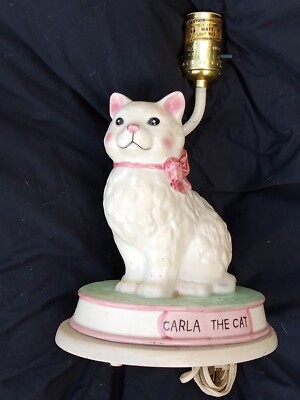 Vintage Carla The Cat Lamp | eBay