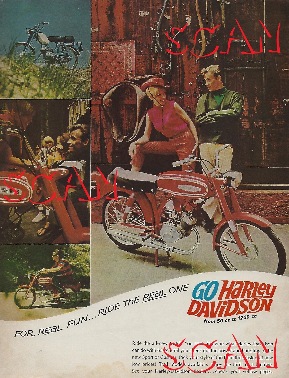 1967 Harley Davidson Magazine Ad M-65 Sport Custom Trail Motorcycle 67 ...