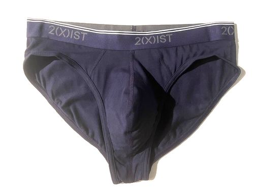 New 2(x)ist Navy Cotton Stretch Pouch Bikini Brief Underwear sz M 2xist ...