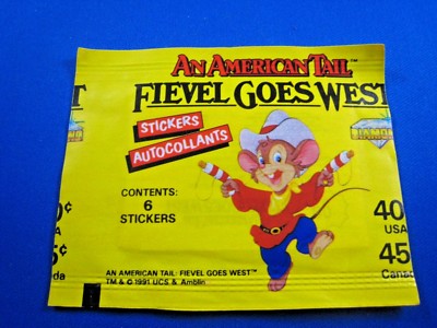FIEVEL GOES WEST STICKERS - 44 PACKAGES WITH BOX | eBay