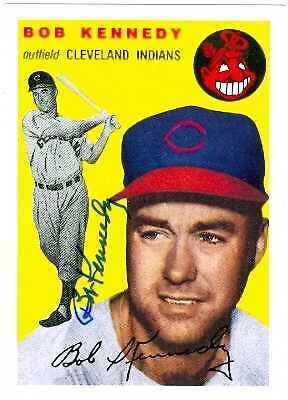 Bob Kennedy autographed Baseball Card Cleveland Indians 1954 Topps ...