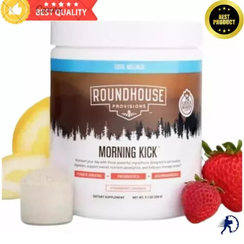 ROUNDHOUSE PROVISION Morning Kick, Green Powder Supplement for ...