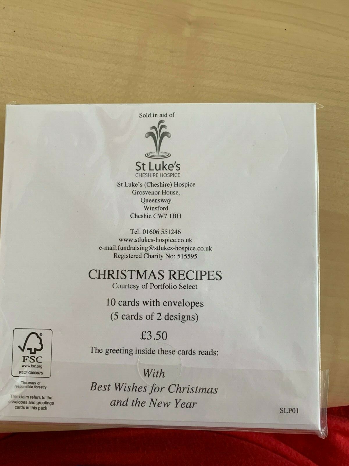 Charity Christmas Cards- Packs Of 10 - St Luke's Hospice- Various ...