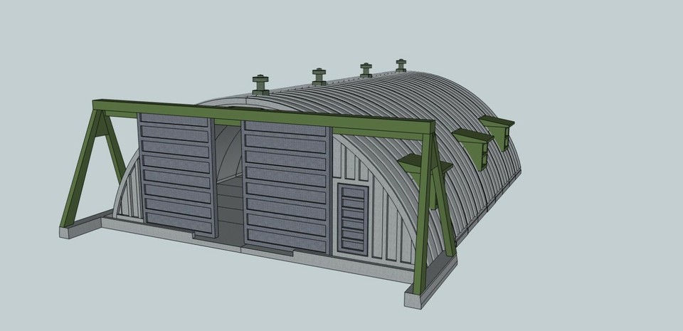 HO Scale Modular Quonset Building / Hut Kit, White, In Stock and Ready ...