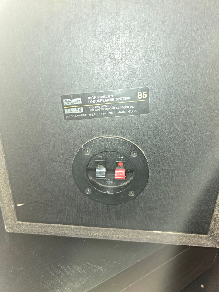Vintage Altec Lansing 85 High Fidelity Bookshelf Speakers mint ...