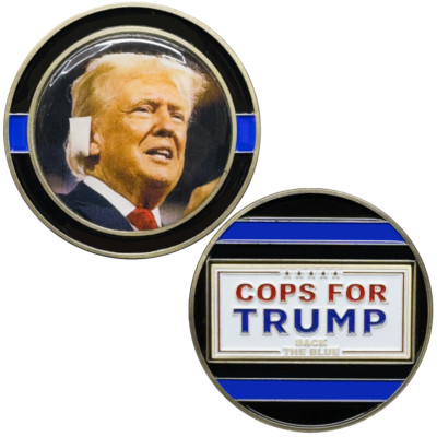 DL11-05 Donald J. Trump MAGA Fight Fight Fight Cops for Trump Challenge ...