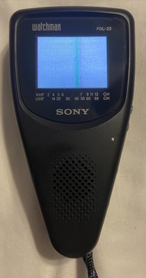 Vintage Sony Watchman FDL-22 Portable Handheld Analog LCD Color TV ...
