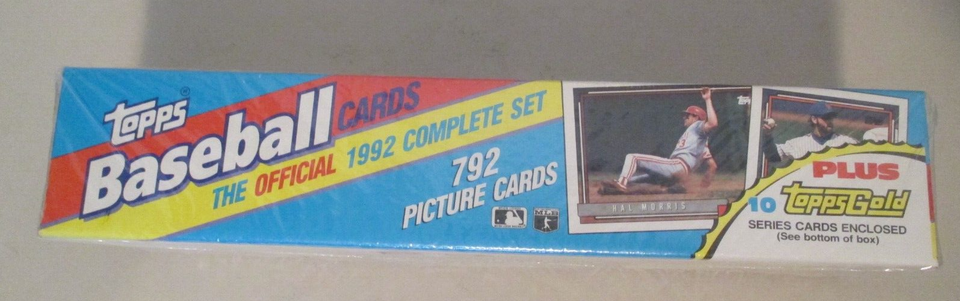 Topps 1992 MLB Baseball Complete Set 792 Cards PLUS 10 Topps Gold ...