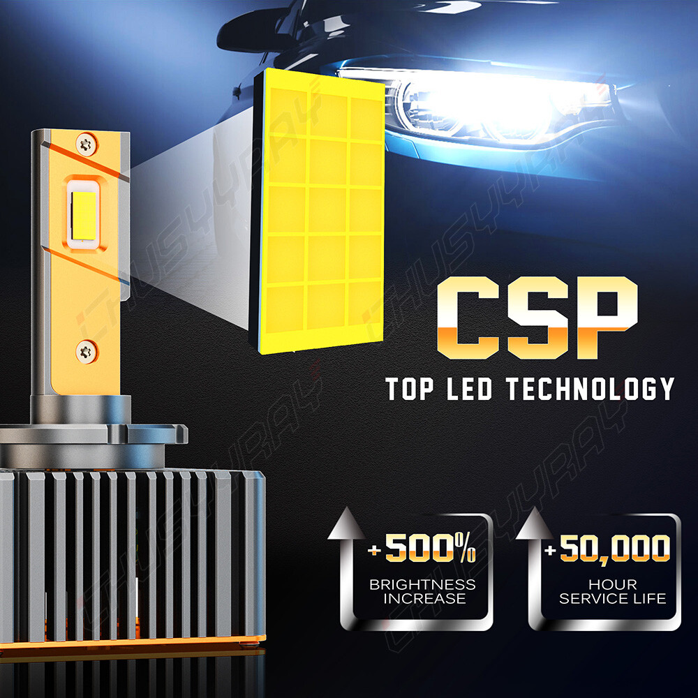 LED Headlight Bulbs Conversion Kit White For 2005-2013 Corvette C6 High ...