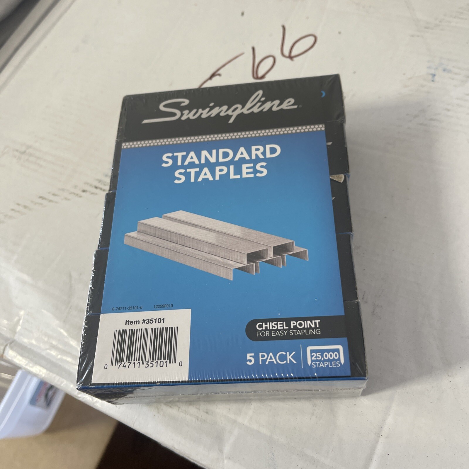 Swingline Staples Standard 1/4 inches Length 210/Strip 5000/Box 5Pack ...