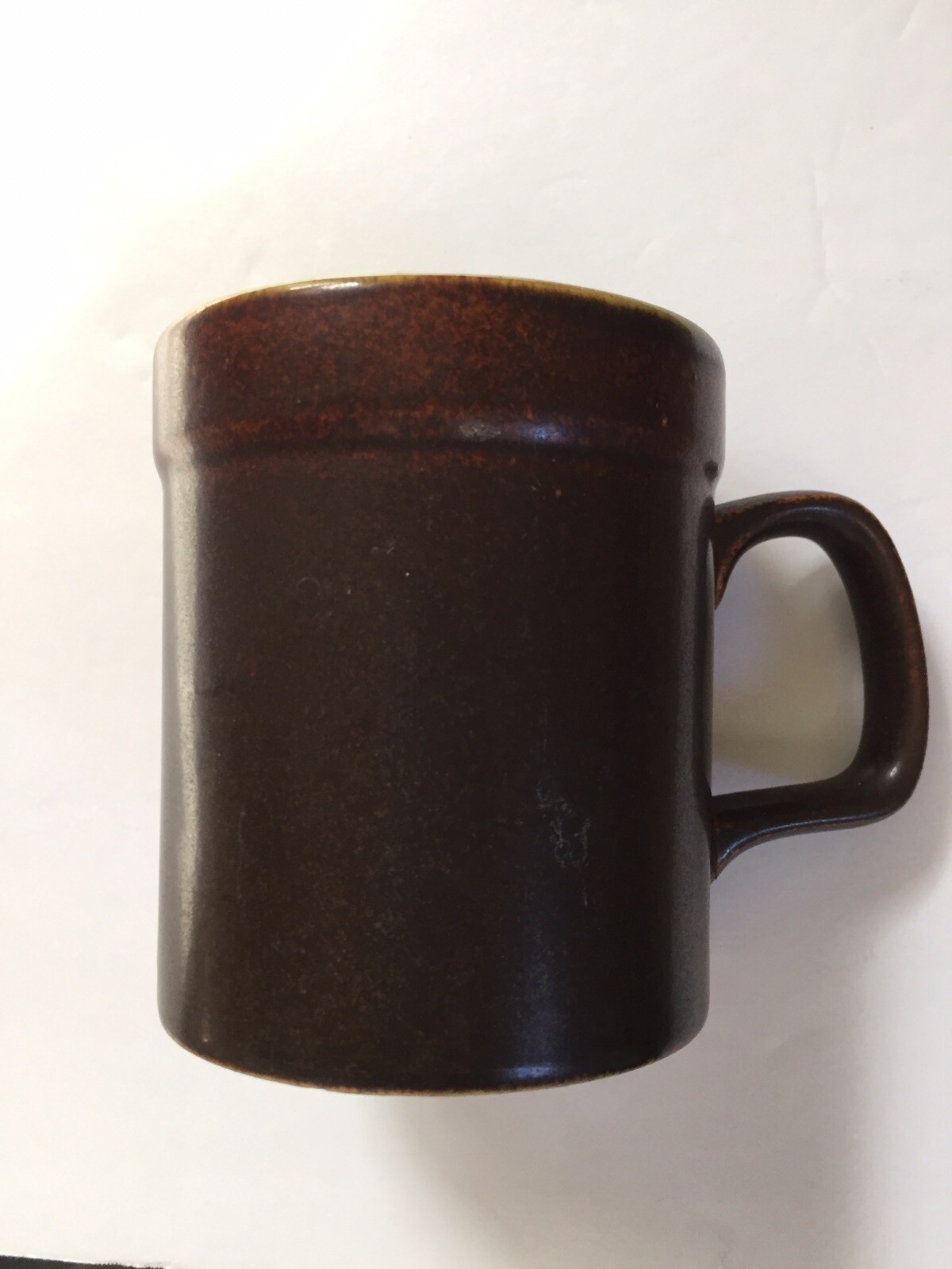 VINTAGE BROWN SMALL COFFEE MUG GREEN INSIDE MADE IN JAPAN 3 HALF INCH ...