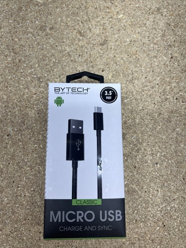 Bytech Micro USB Cable Sync/Charge 3.5 Feet Tablets & Smartphones NEW ...