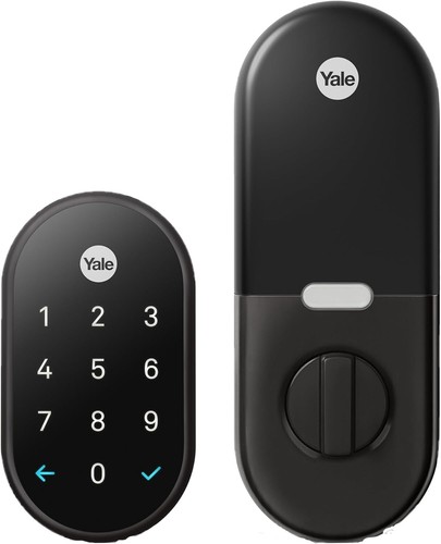 Google Nest x Yale YRD540-WV-BSP Smart Deadbolt Door Lock Black Tamper ...