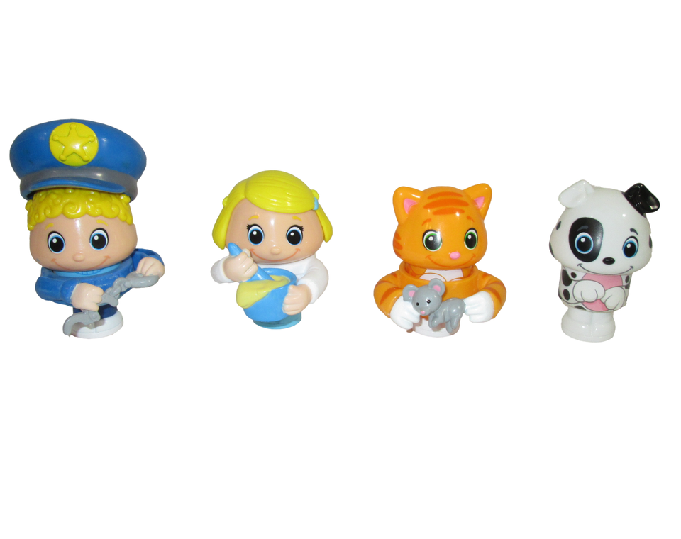 Little People Pop On Pals Lot Spin Master Cat Dog Dress Up 18 Pieces ...