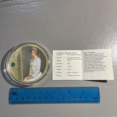 Portraits Of A Princess Diana Coin Commemorative Proof Gold Plated | eBay