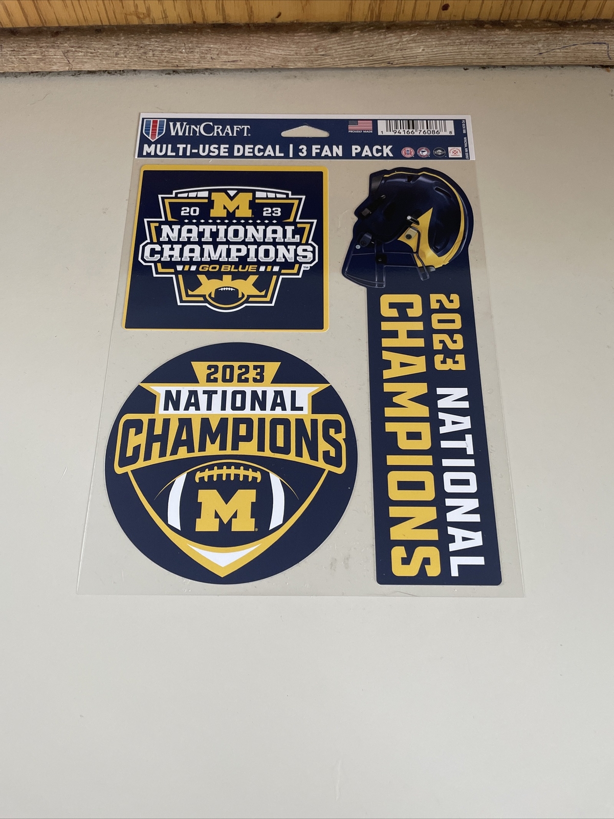 Michigan Wolverines 3 Decal Set🔥fan Pack🔥go Blue 🏈 Car Window , Hydro ...