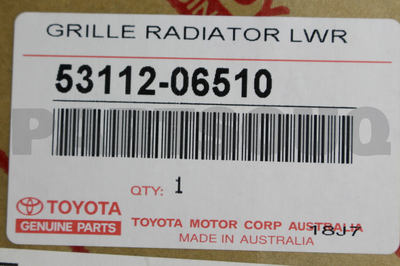 5311206510 Genuine Toyota GRILLE RADIATOR LW 53112-06510 | eBay