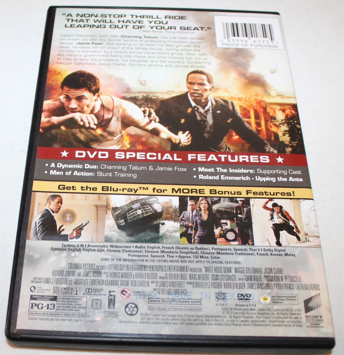 White House Down Dvd Label